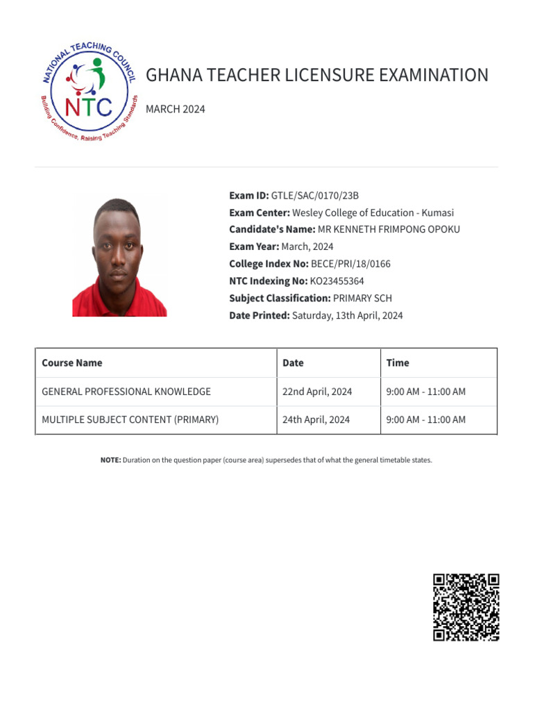 GTLE Time Table 3 | PDF