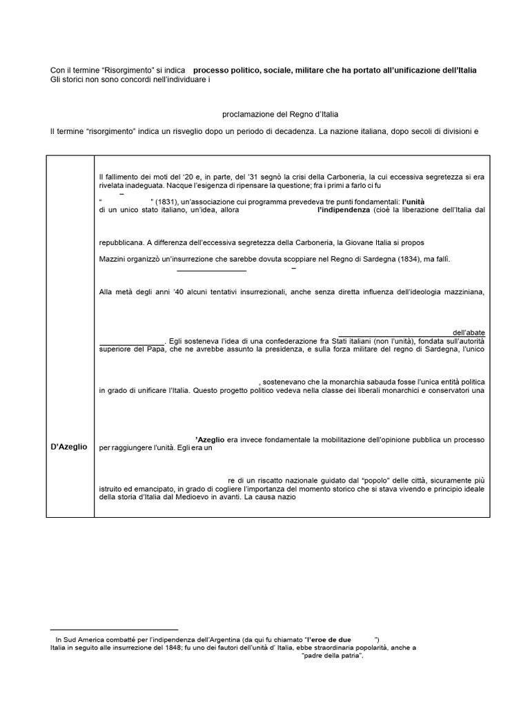 Risorgimento | PDF