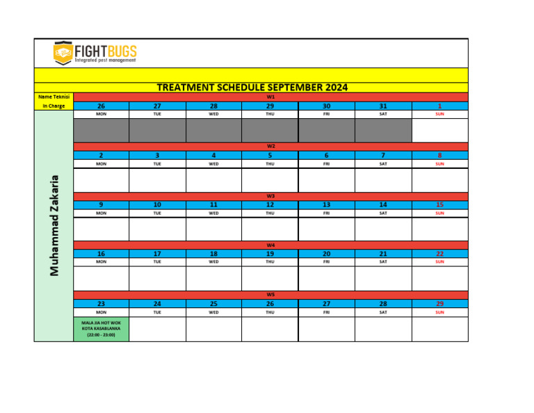 Schedule Mala Jia Hot Wok - Kota Kasablanka - Per September 2024 | PDF