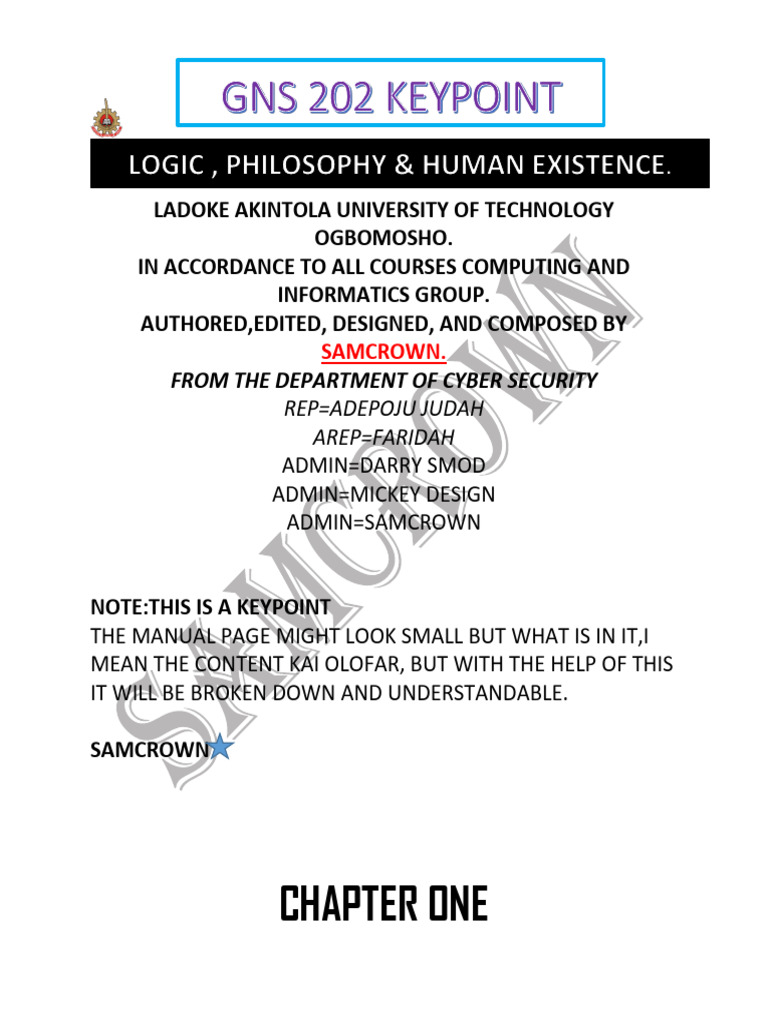 Samcrown - GNS 202 | PDF