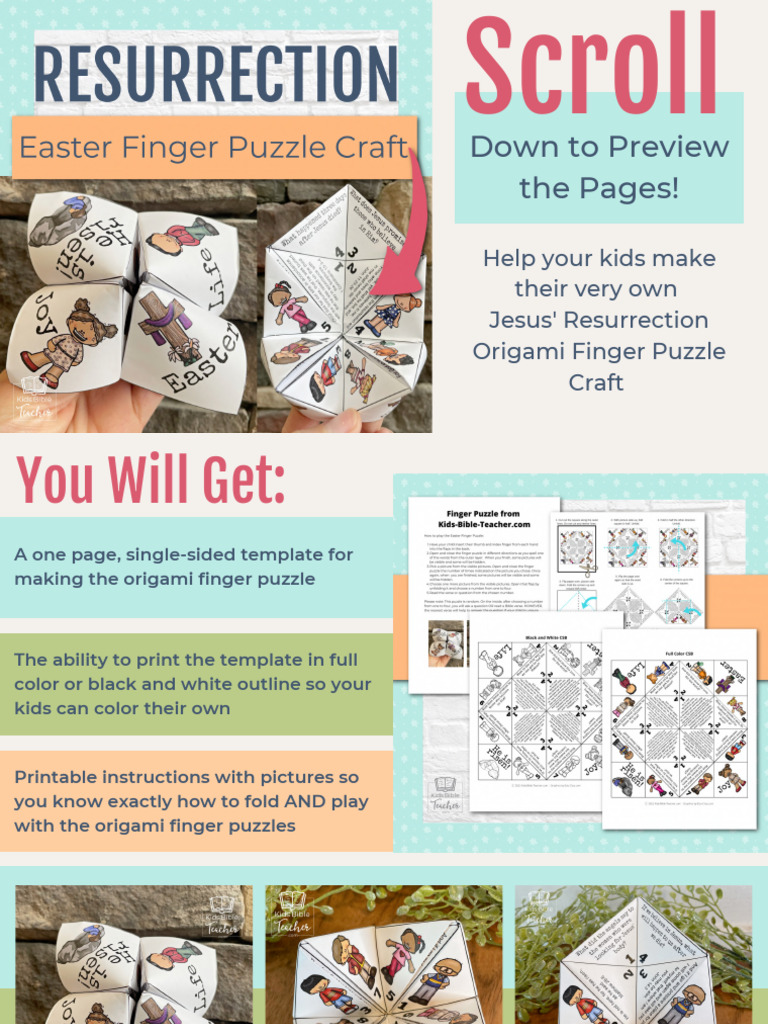 Sfiles117853915filesjesus Resurrection Origami Finger Puzzle Craft ...
