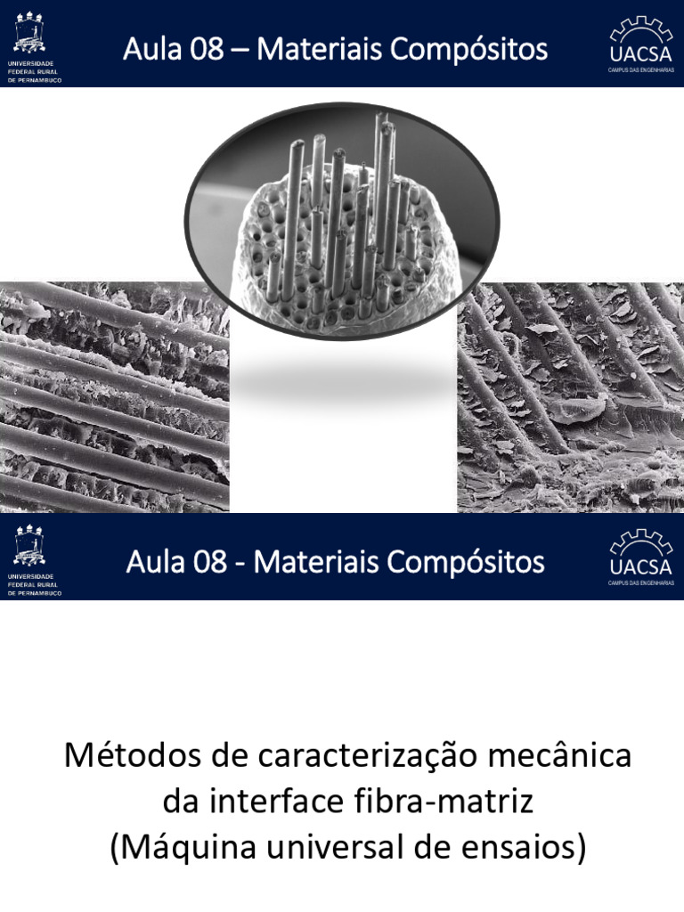 Aula 08 - Caracterizao e Funcionalizao Da Interface Fibra-Matriz | PDF