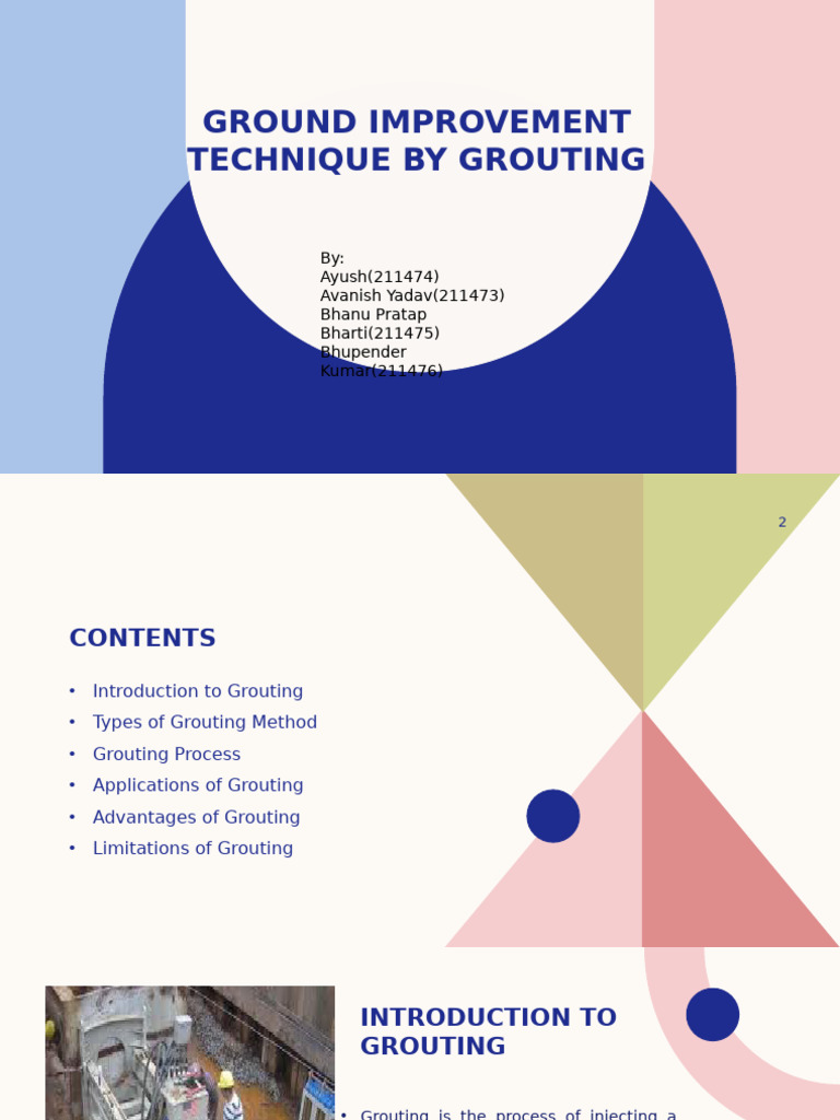 Ground Improvement Technique by Grouting | PDF