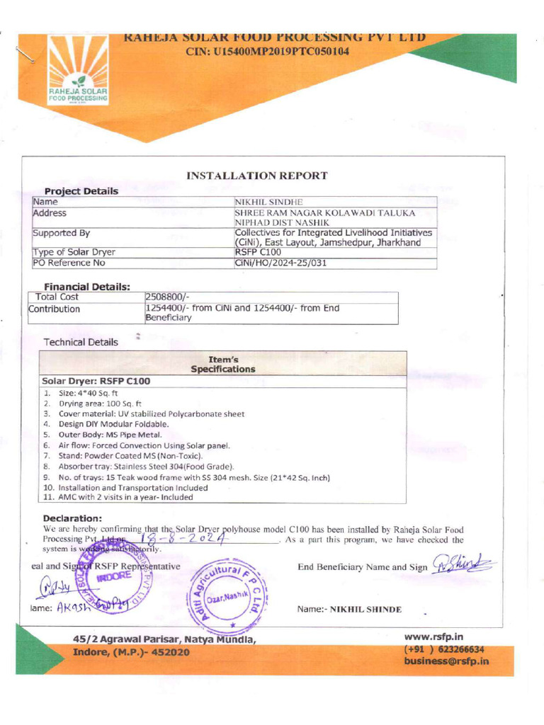 Nikhil Sindhe Location Location Niphad | PDF