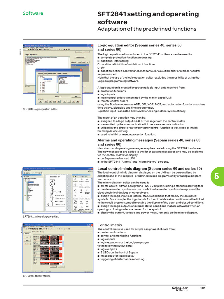 SFT2841 Setting and Operating Software: Adaptation of The Predefined ...