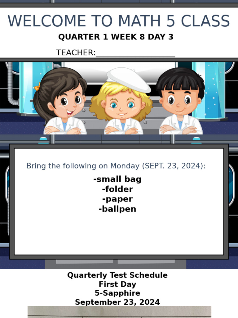 Math 5 Q1 Week 8 Day 3 | PDF | Teaching Methods & Materials