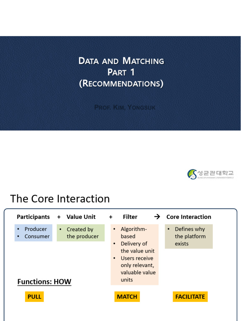 (Class Slides) W6.1 Data and Matching (Part 1) | PDF