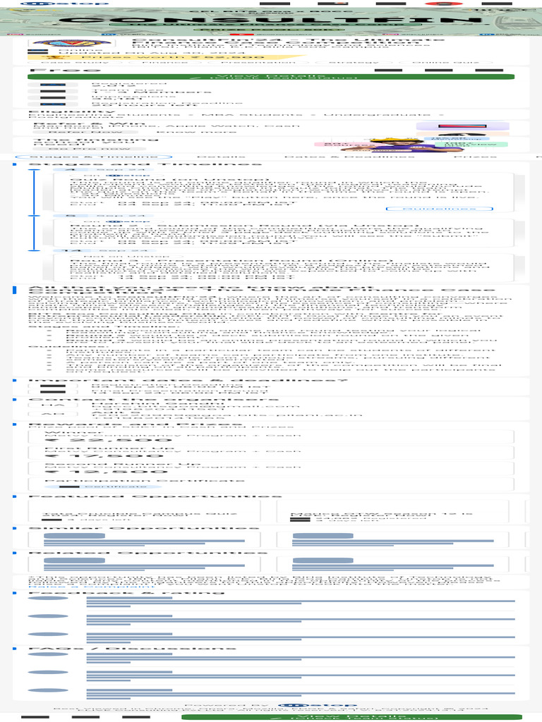 ConsultFin'24 - The Ultimate Finance Case Competition 1143903 Unstop | PDF