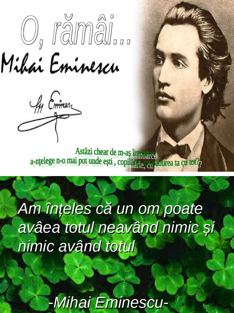 Mihai Eminescu | PDF