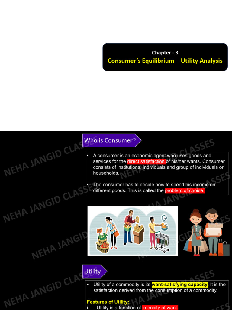 CH 3 Consumer-S Equilibrium - Utility Analysis | PDF | Utility | Finance & Money Management