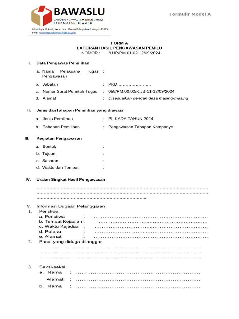 Form LHP-1 | PDF