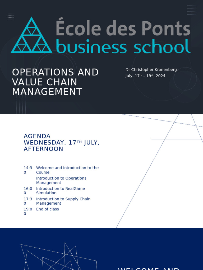 Operations and Value Chain Management 2 | PDF