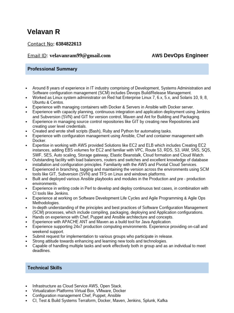 Velavan R: Contact No Email ID | PDF