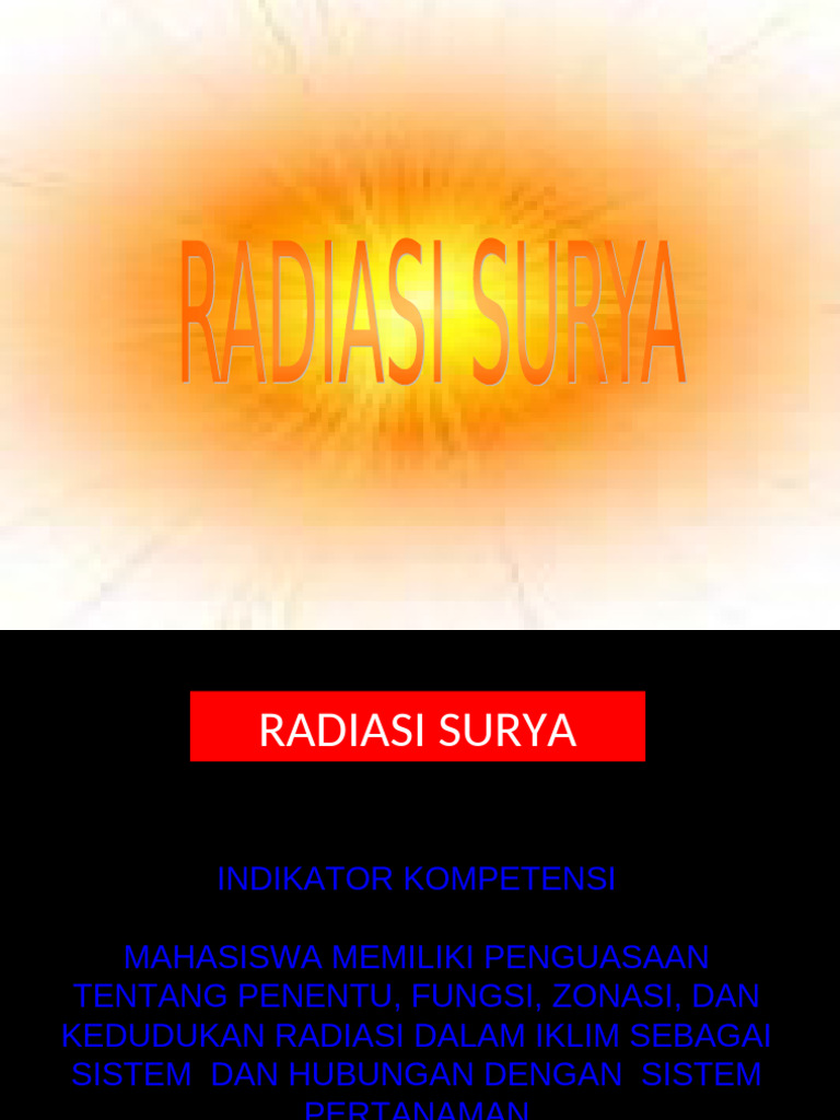 3 Radiasi Surya | PDF