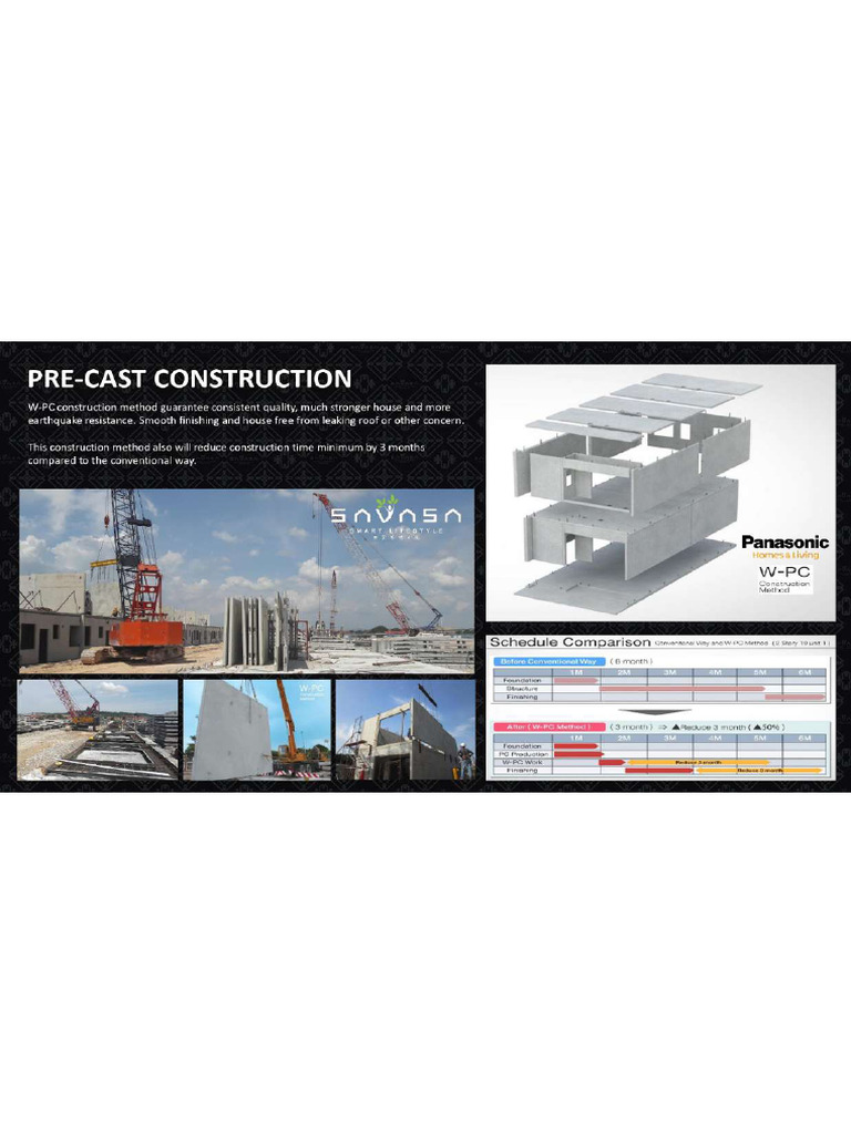 Pre Cast Construction | PDF