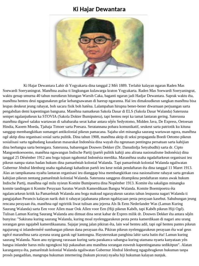Ki Hajar Dewantara | PDF