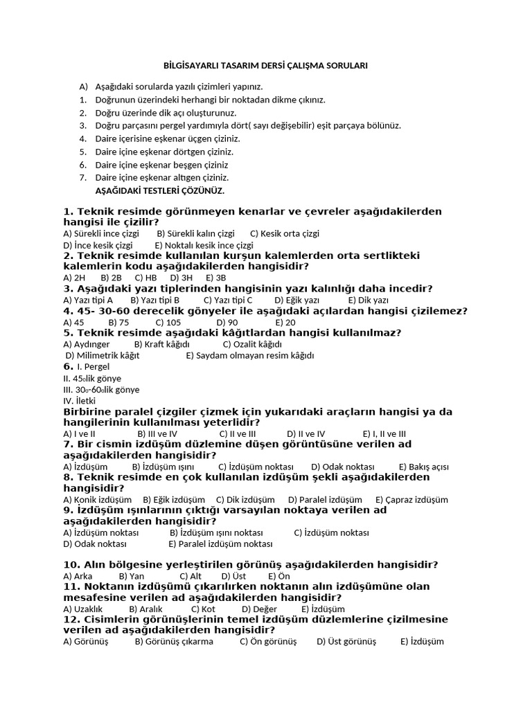 9 s n f Bilgisayarl Tasar m Uygulamalar c Al s Ma Kag d 1614168034613840 | PDF