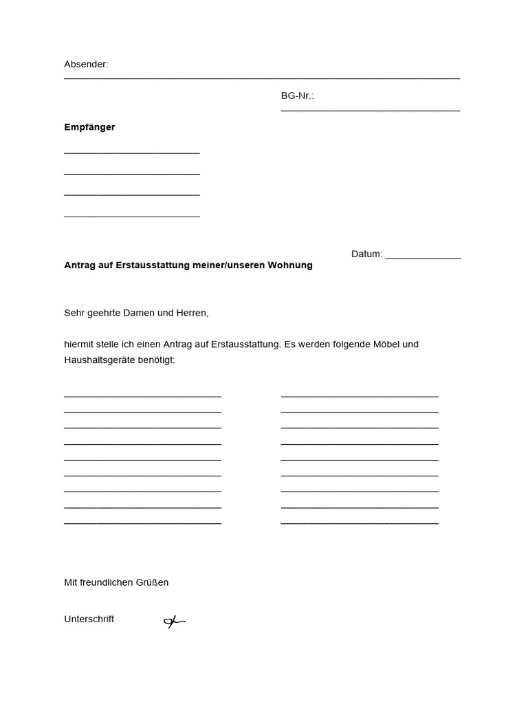 Antrag-auf-Ersterstattung-Alg-2-Hartz-4-Vorlage-Beispiel | PDF