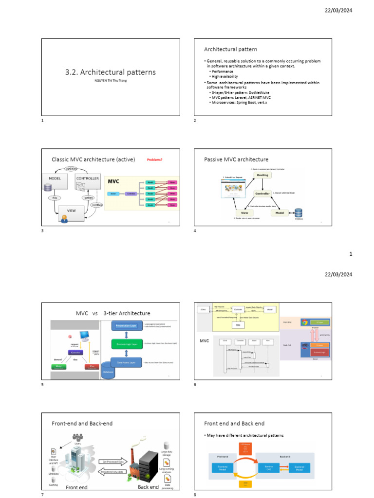 03 2-ArchitecturalPatterns | PDF