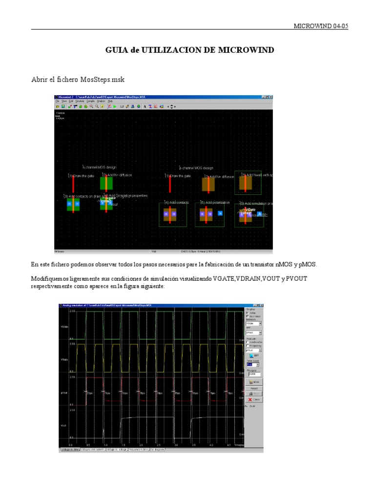 Guia de Utilizacion de Microwind | PDF