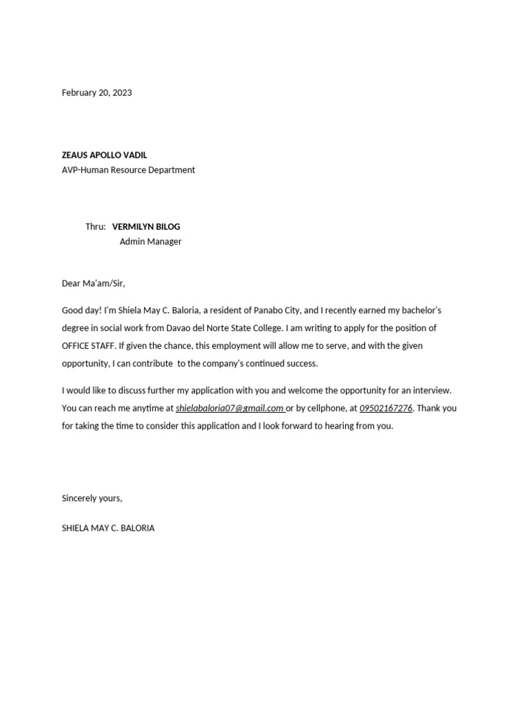 Application - Tadeco | PDF