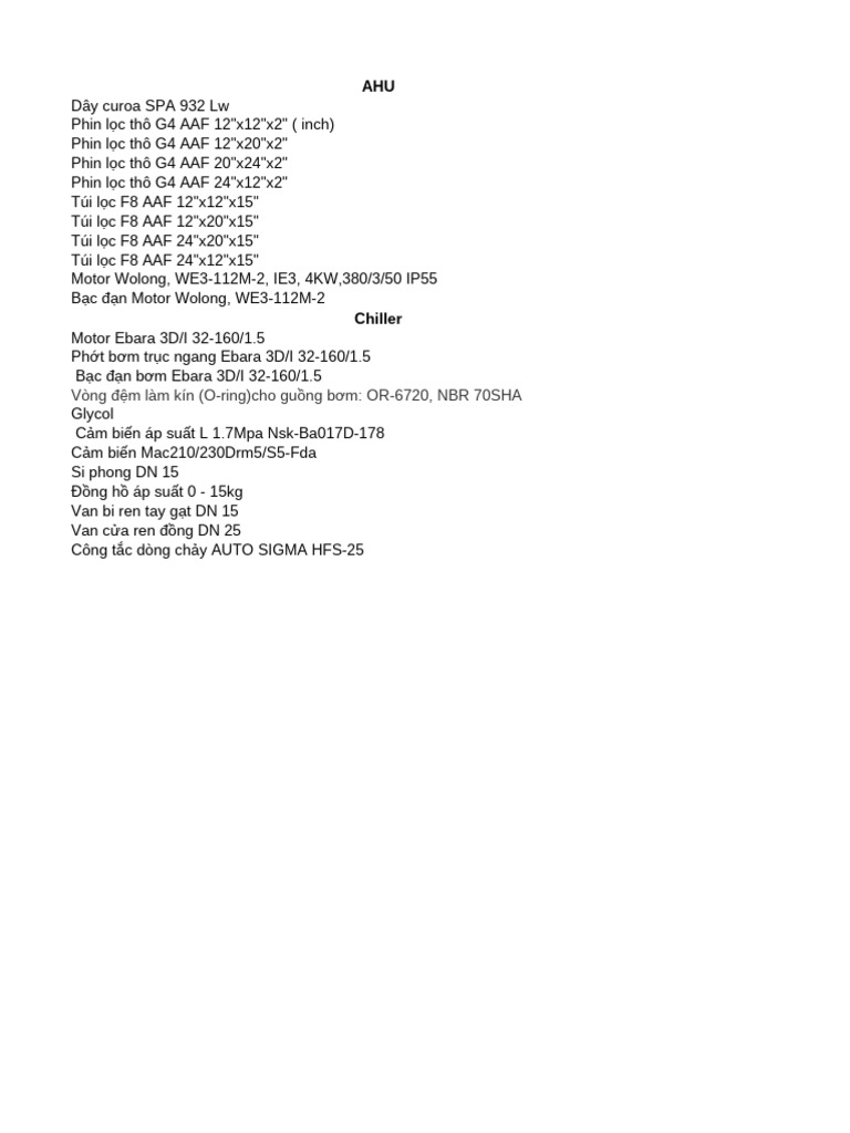 Bản sao CHILLER+AHU L8 | PDF