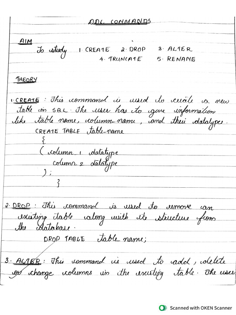 DBMS Experiment 3 | PDF