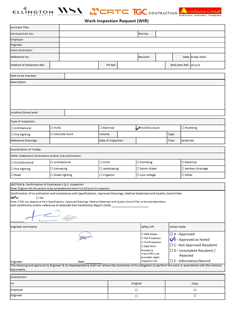 Arcc TGC MBR d11 2024 Wir Sew 014 Rev 1 | PDF