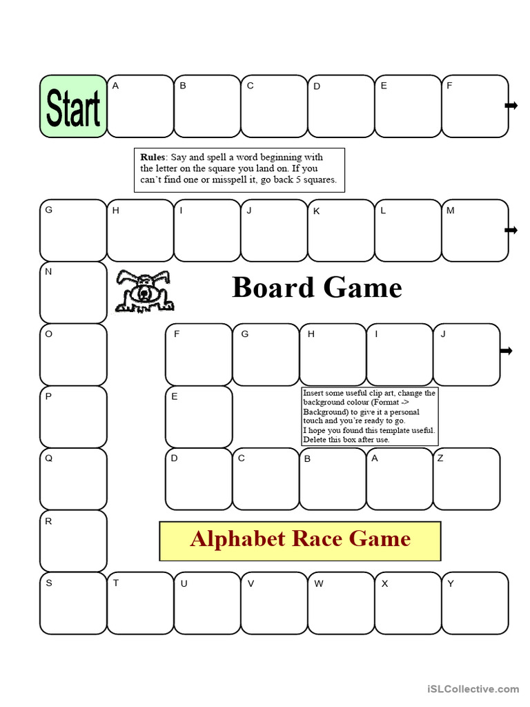 Board Game - Alphabet Race | PDF