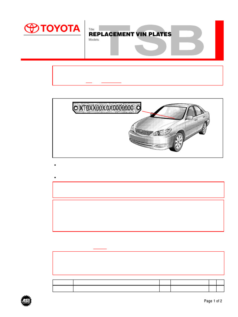pg00902t Replacement VIN Plates | PDF