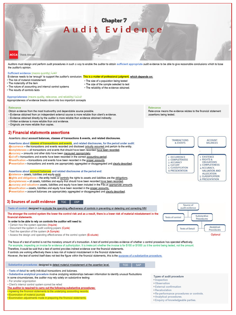 Audit Evidence | PDF