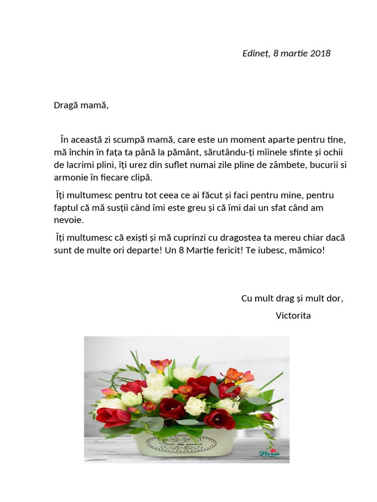 Model de Felicitare | PDF