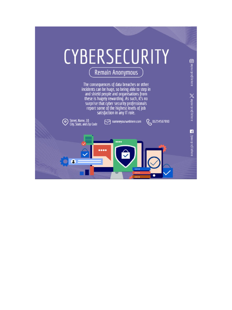 Cybersecurity Poster | PDF