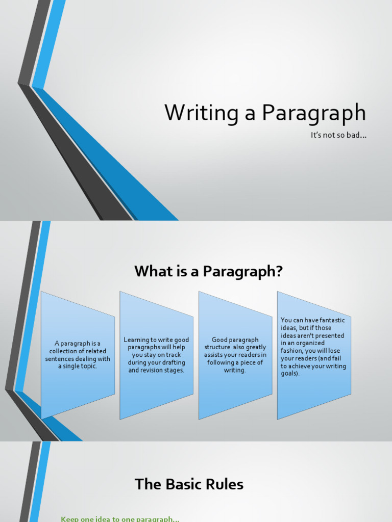 writing_a_paragraph_powerpoint (1) | PDF