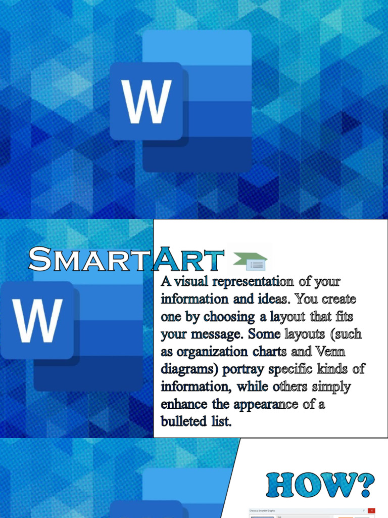 Insert SmartArt in Microsoft Word | PDF | Computers