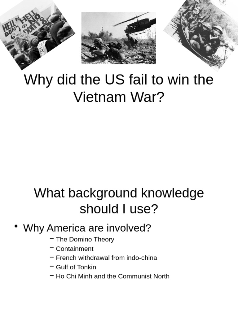 Why Did the US Fail to Win the Vietnam War 1 (Копия) | PDF