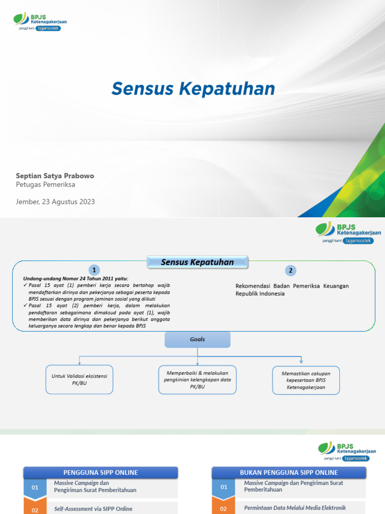 Materi Sensus Kepatuhan | PDF