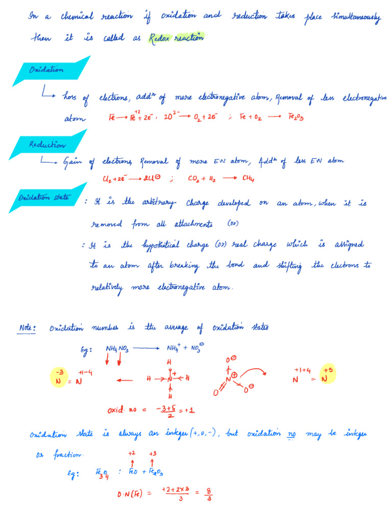Redox Notes 2021 | PDF
