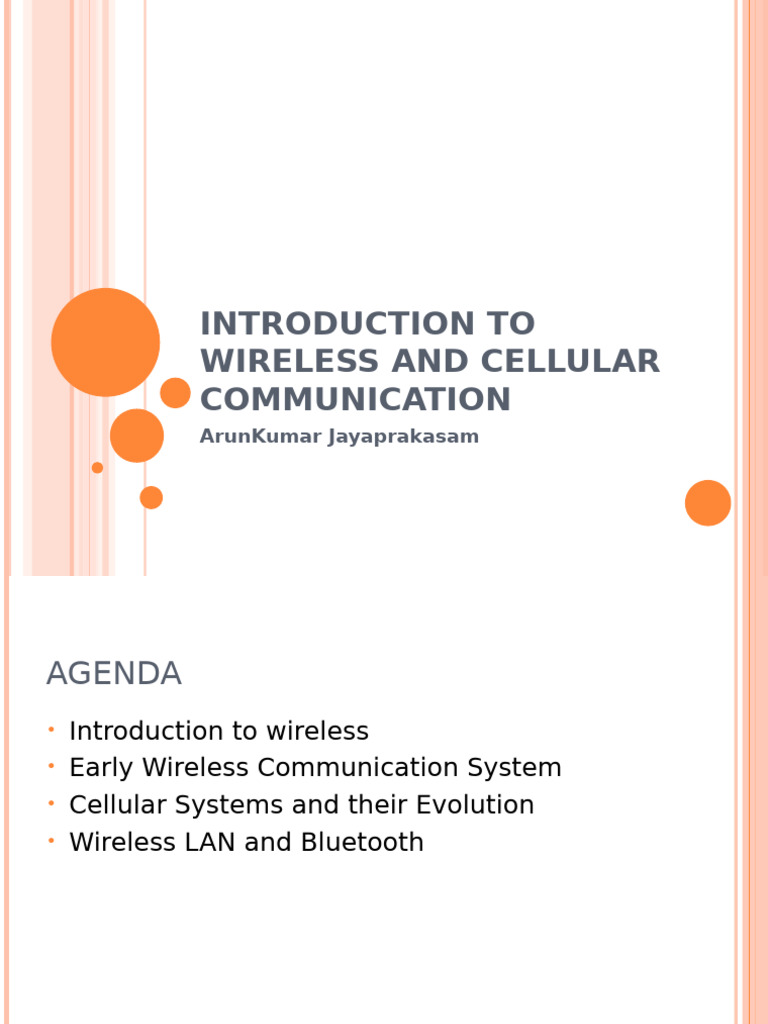 Intro To Wireless and Cellular | PDF | Radio | Technology & Engineering