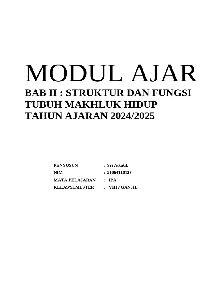 Modul Ajar PBL | PDF