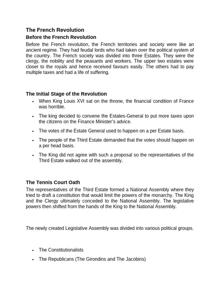 The French Revolution | PDF