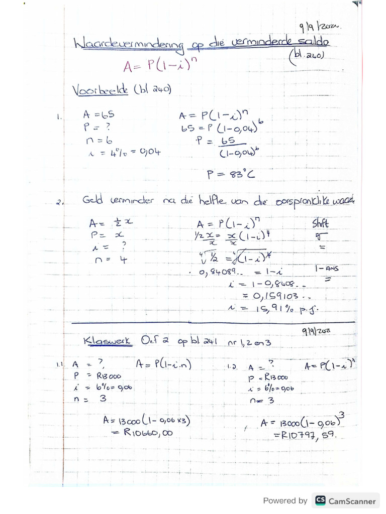 Finansies Memo Oef 1 | PDF