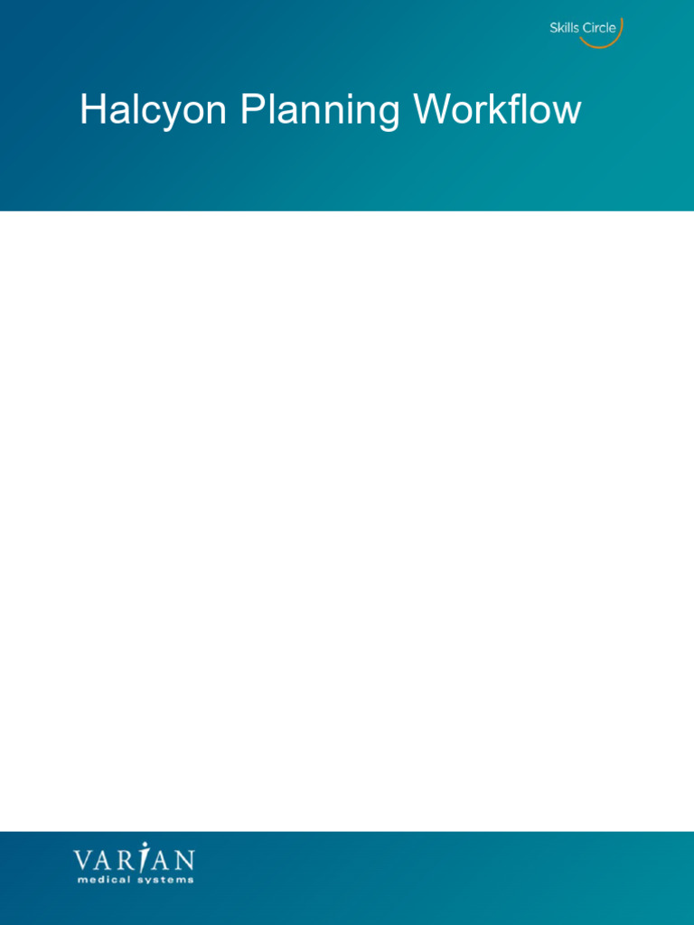 Halcyon Planning Workflow | PDF
