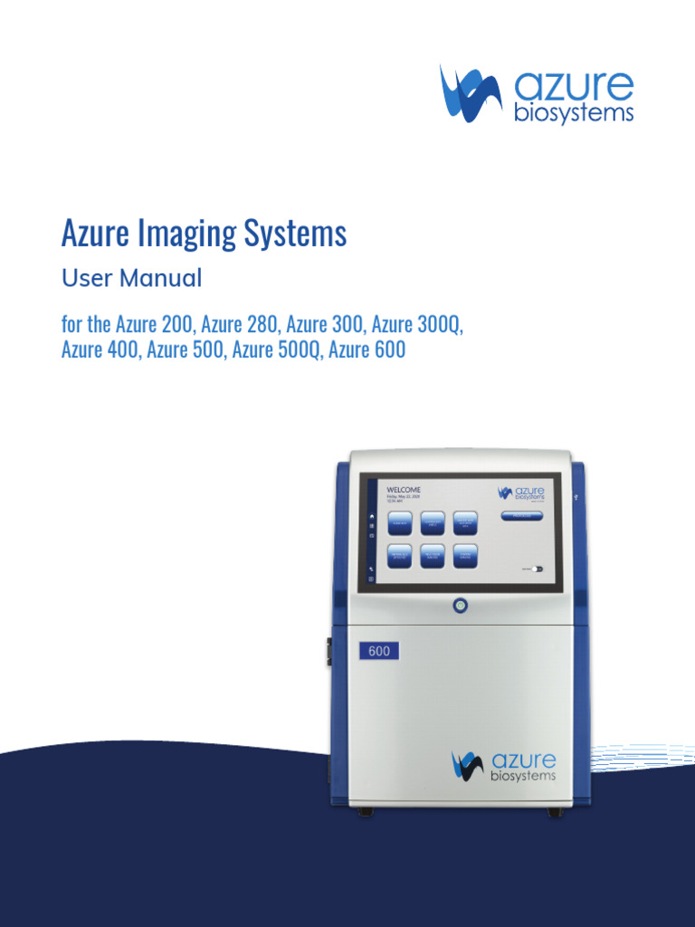 Azure Imaging Systems User Manual | PDF
