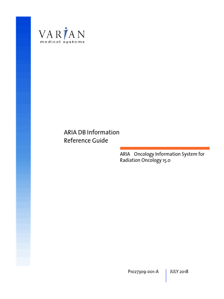 ARIA DB Information 15.0 Reference Guide | PDF