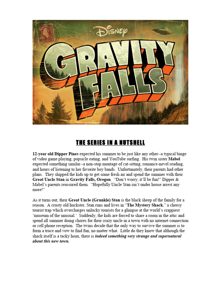 Gravity Falls Pitch Bible | PDF