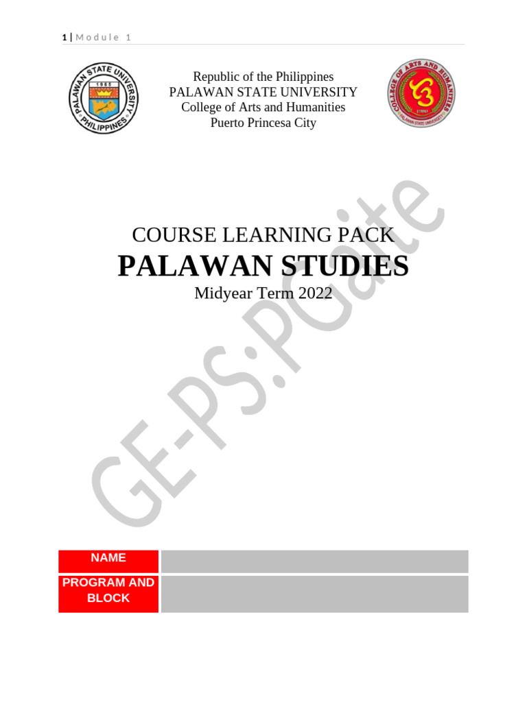 Palawan Geography | PDF
