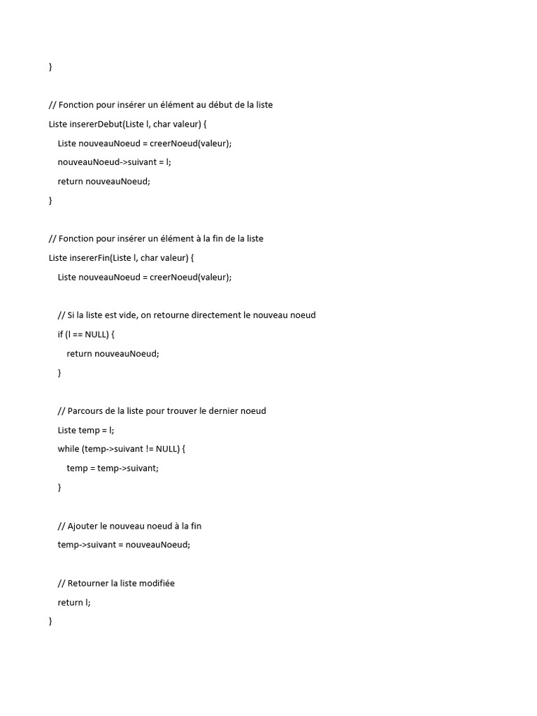 Liste Chainee 4 | PDF