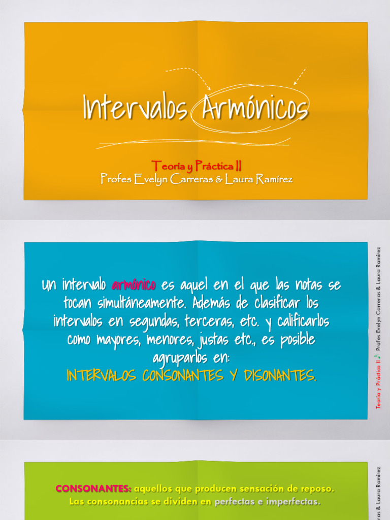 Intervalos Armónicos: Consonancias y Disonancias | PDF | Intervalo ...