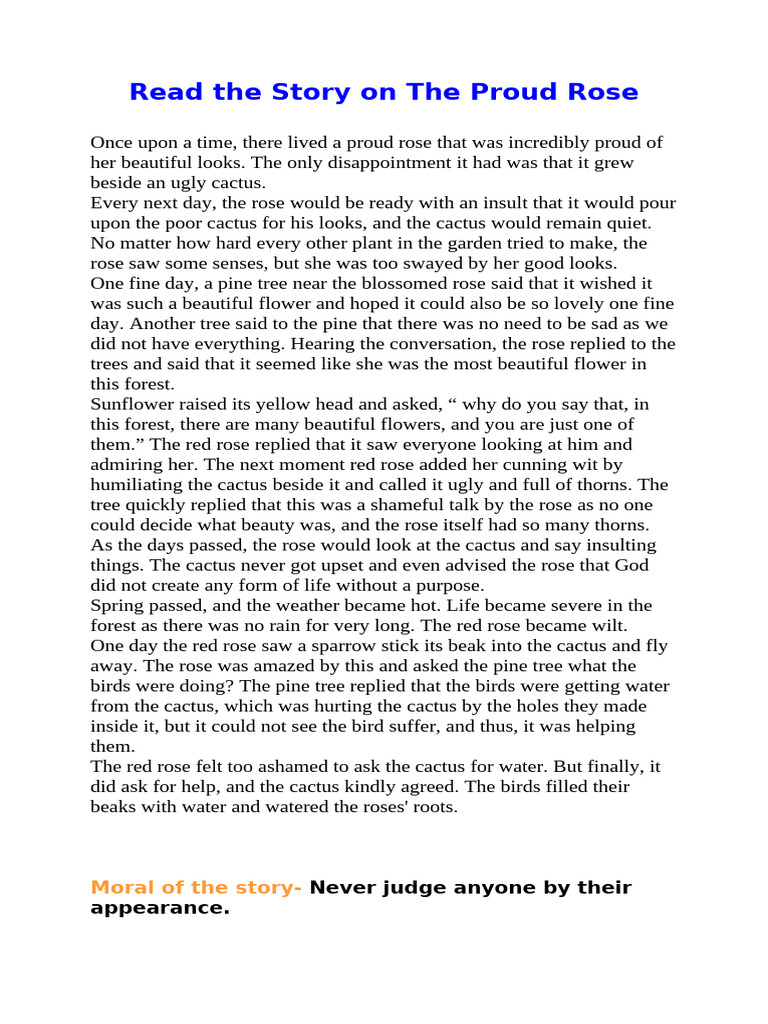 Read The Story On The Proud Rose | PDF